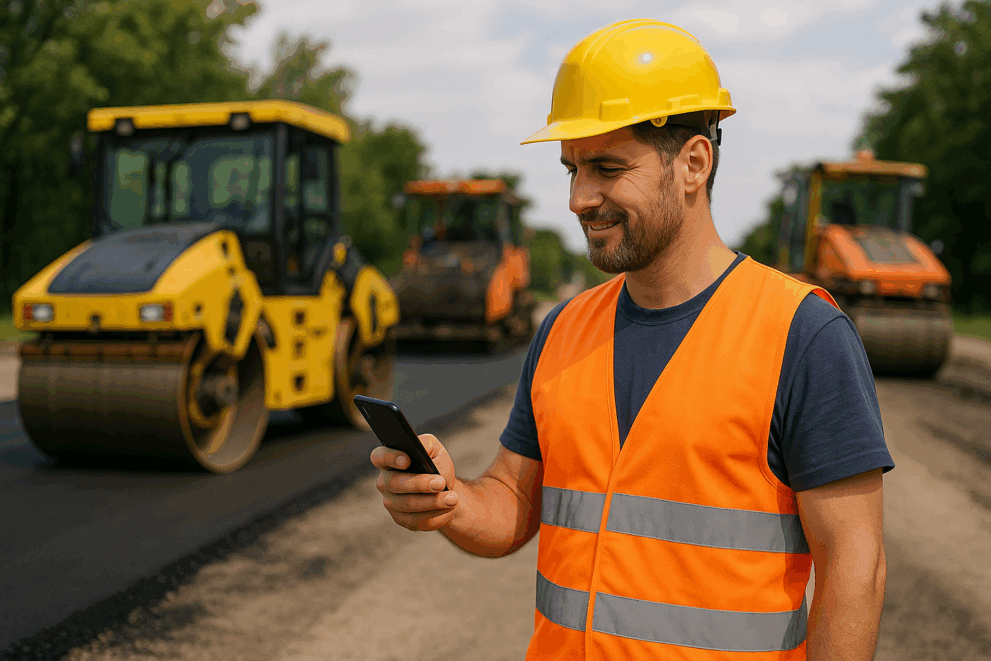 App für Straßenbauer: Digitale Planung & Zeiterfassung